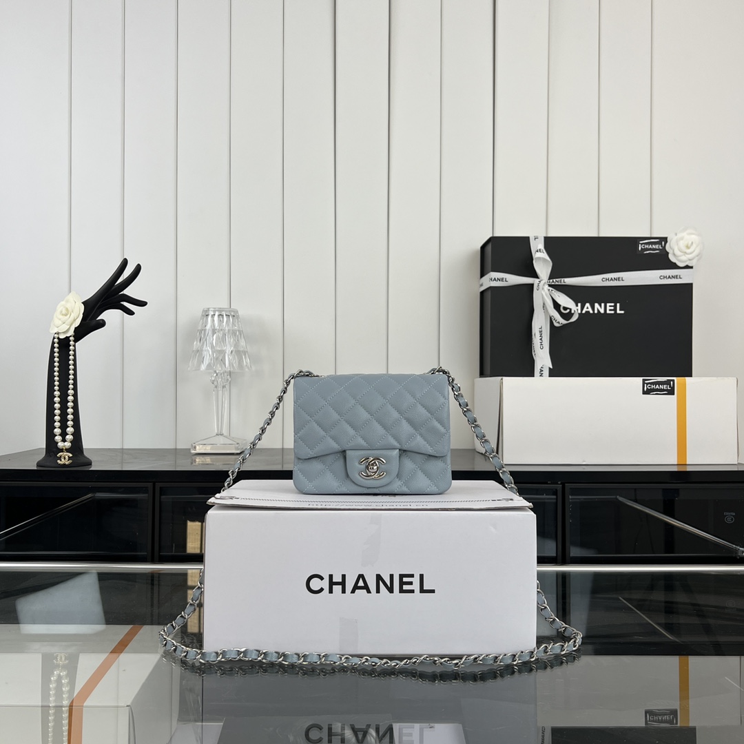 シャネルバッグ 人気 ミニマトラッセ17 ハンドバッグ チェーン ショルダーバッグ ブルー A0115 キャビアスキン シルバー金具 chanel202403225 - エルメス人気商品について紹介